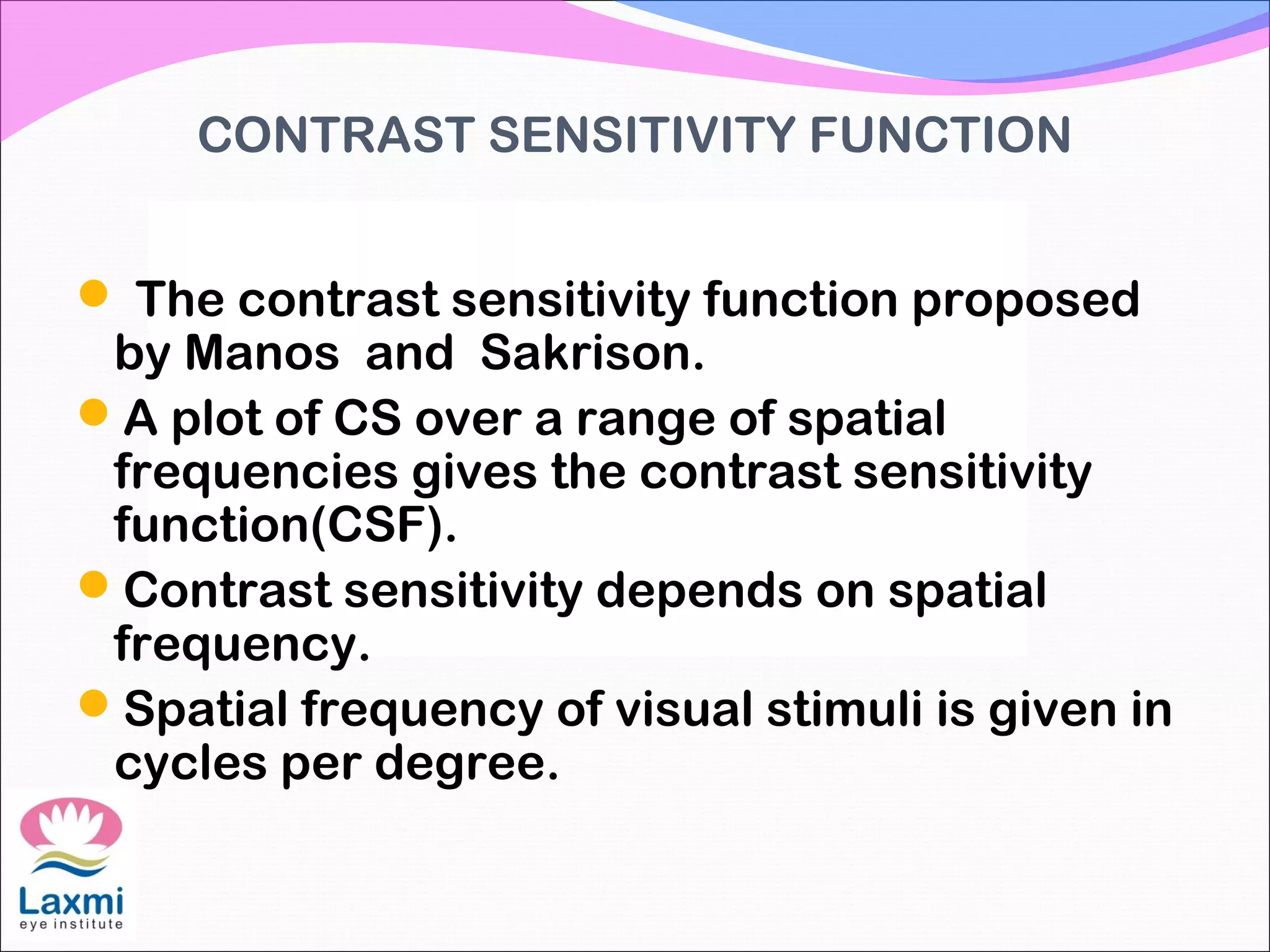Contrast sensitivity | PPT