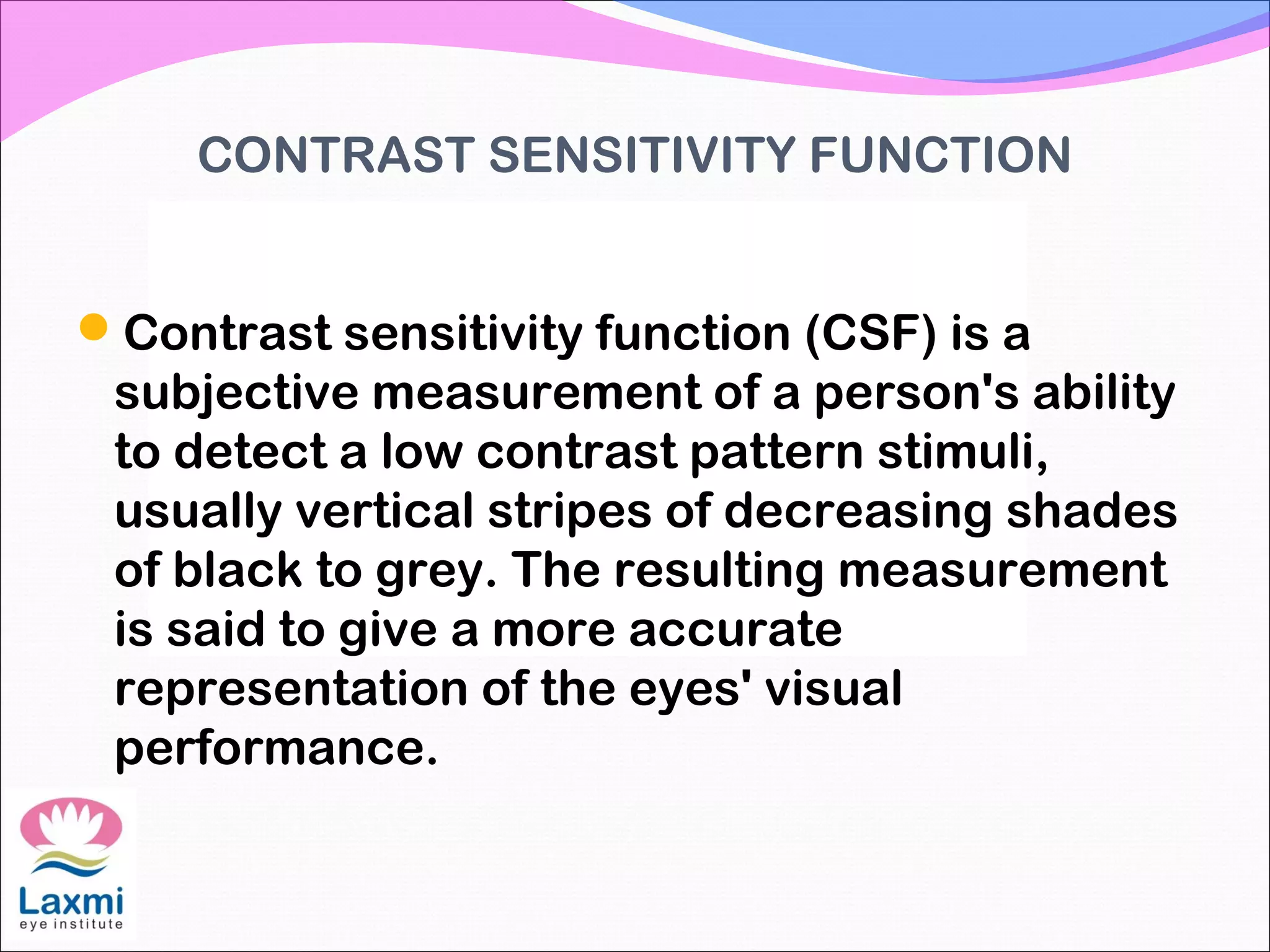 Contrast sensitivity | PPT