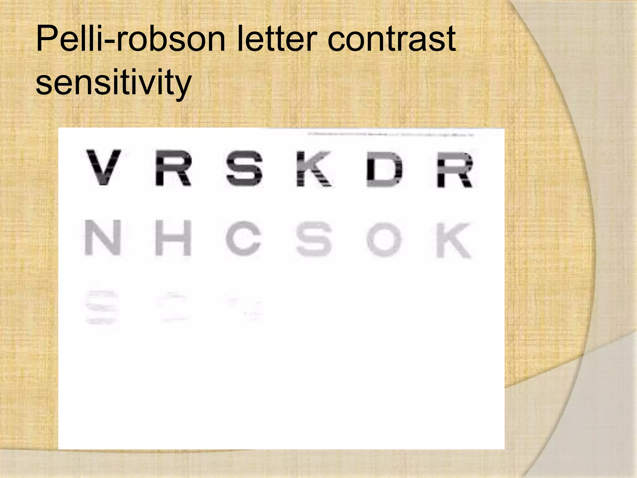 Contrast sensitivity | PPTX