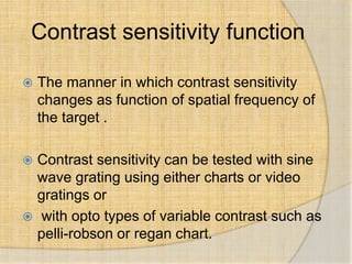 Contrast sensitivity | PPTX