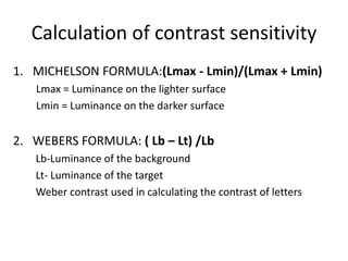 Contrast sensitivity | PPTX