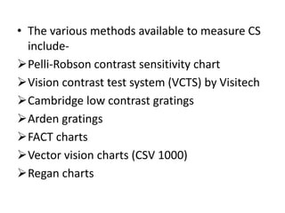 Contrast sensitivity | PPTX