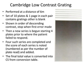 Contrast sensitivity | PPTX