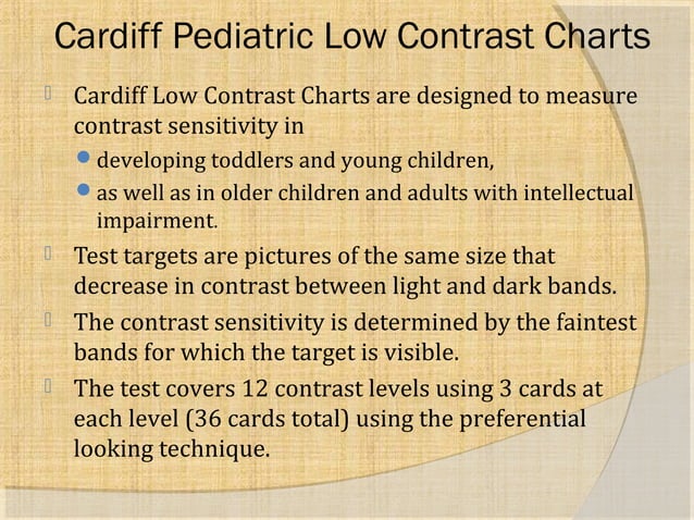Contrast sensitivity 2 charts | PPT | Eye and Vision Conditions ...