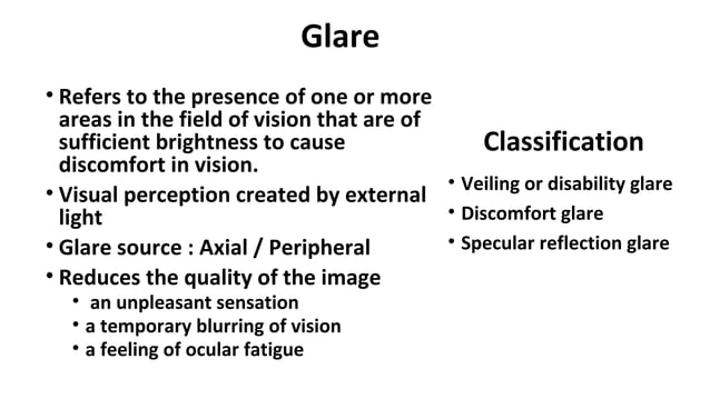 Contrast sensitivity, Clinical assessment of intra-ocular light scatter ...