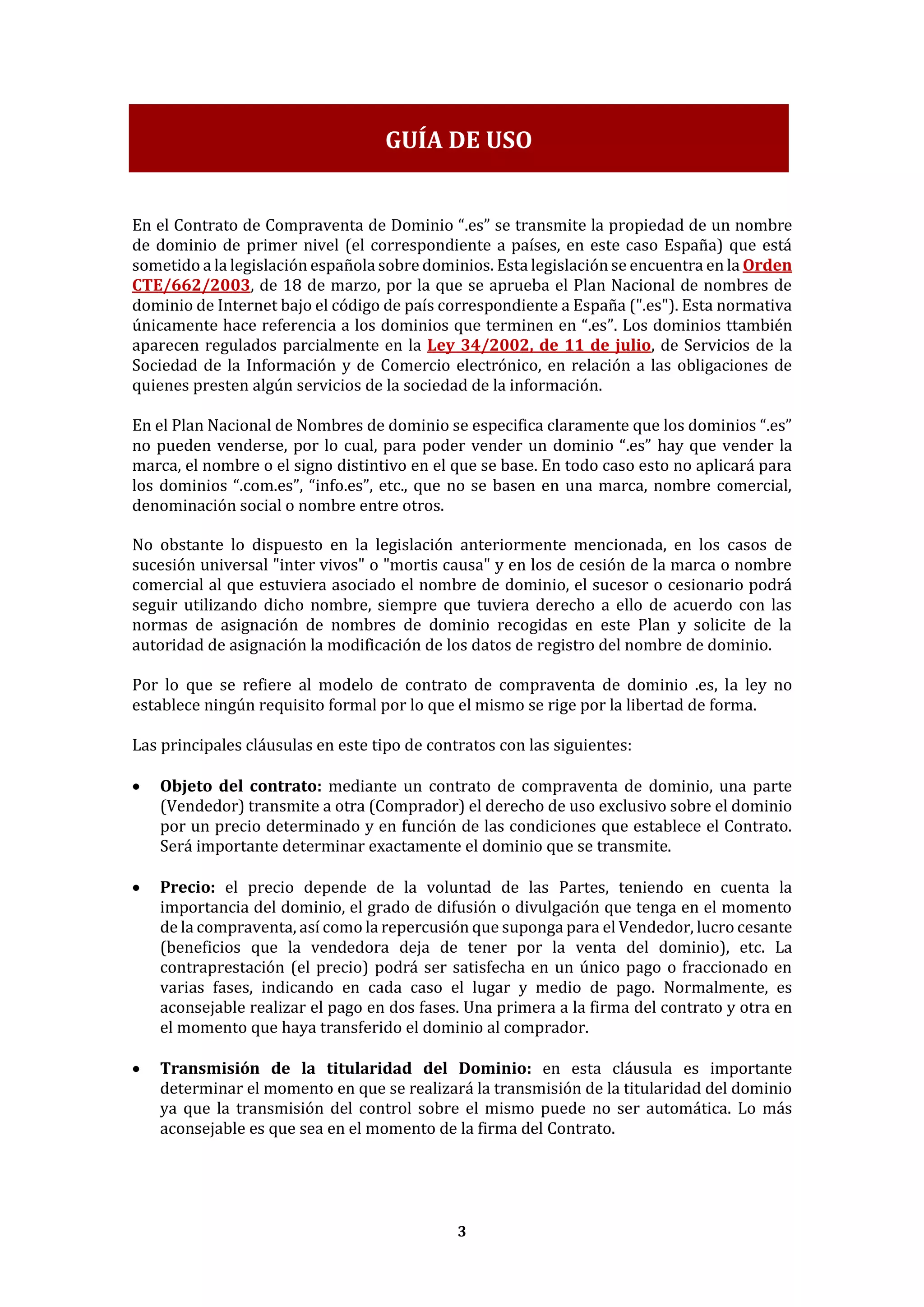 Contrato de Compraventa de Dominio .es