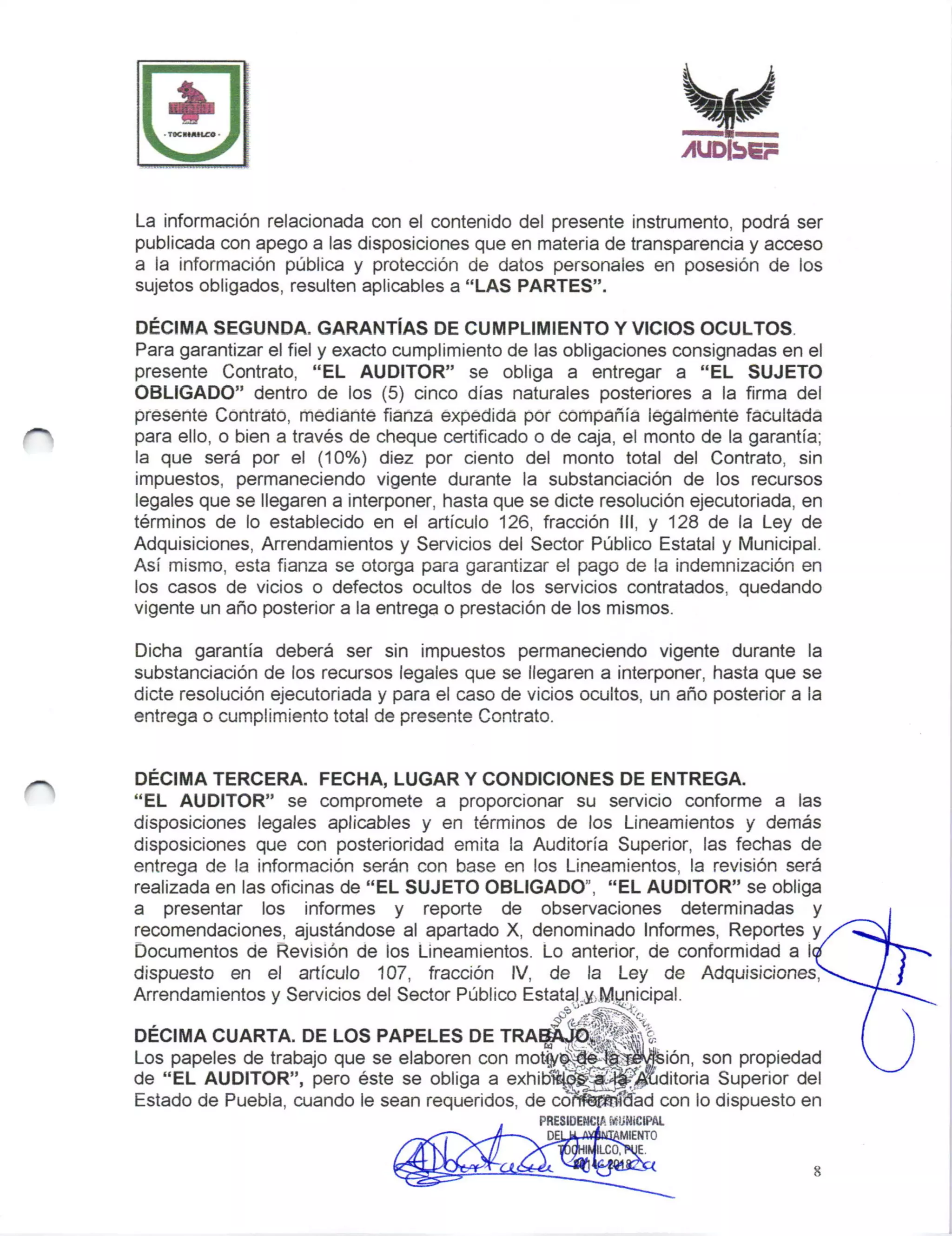 CONTRATO DE AUDITORIA EXTERNA 16 | PDF