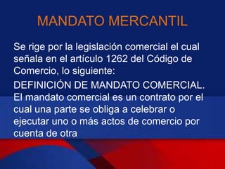 Contrato de mandato. | PPTX