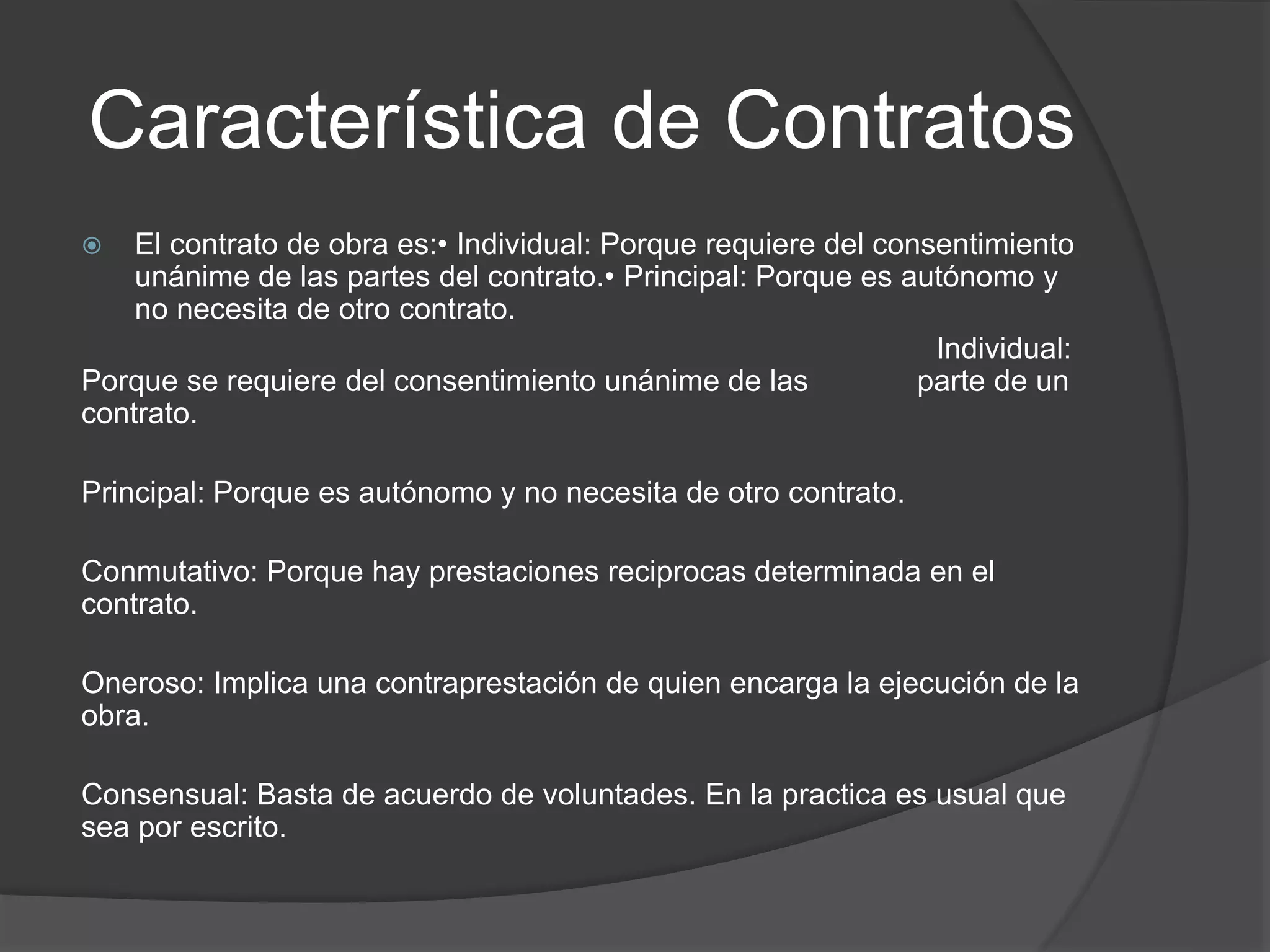 Contrato de obra | PPT