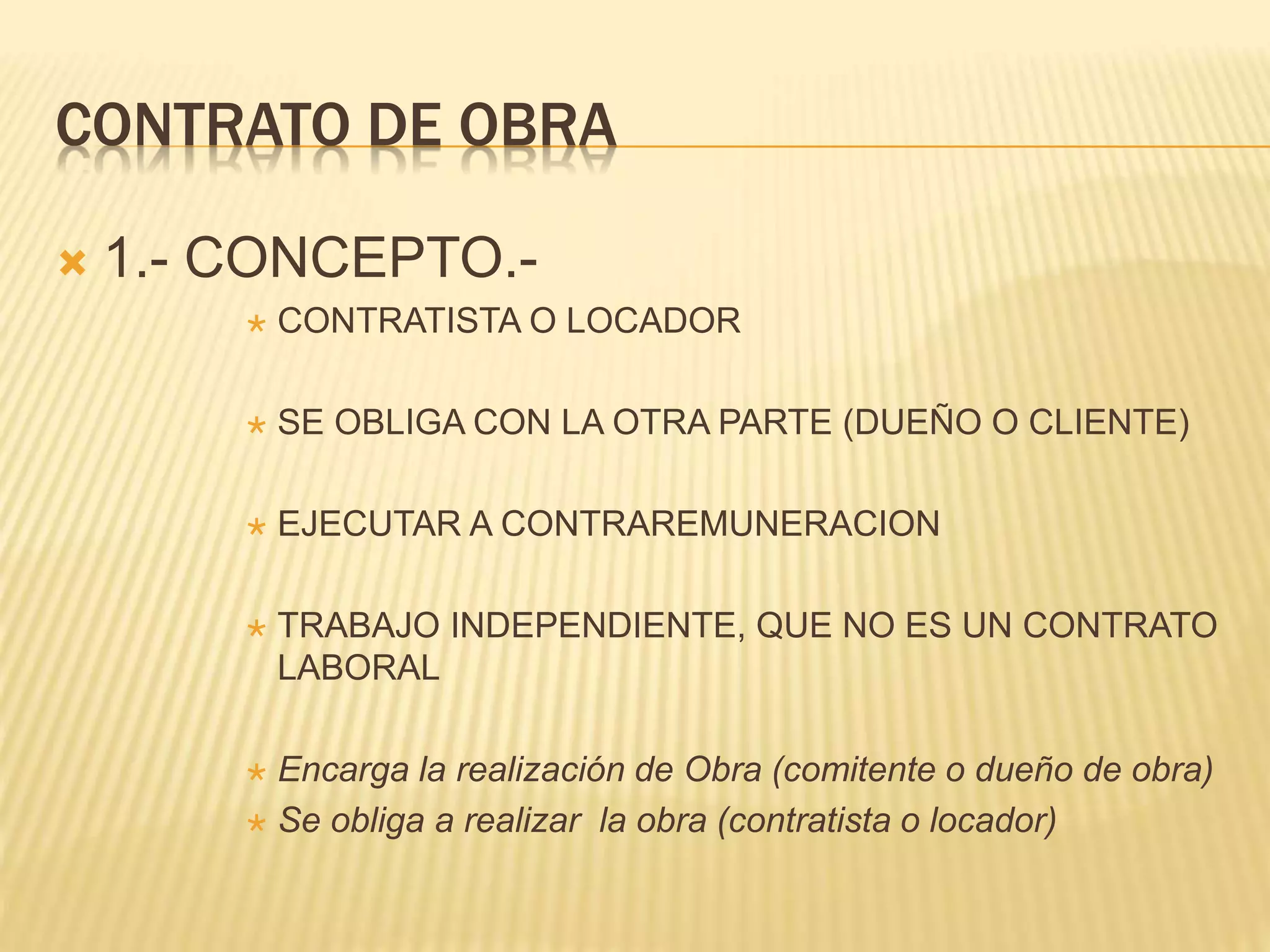 Contrato de obra | PPTX | Construction Industry | Industries