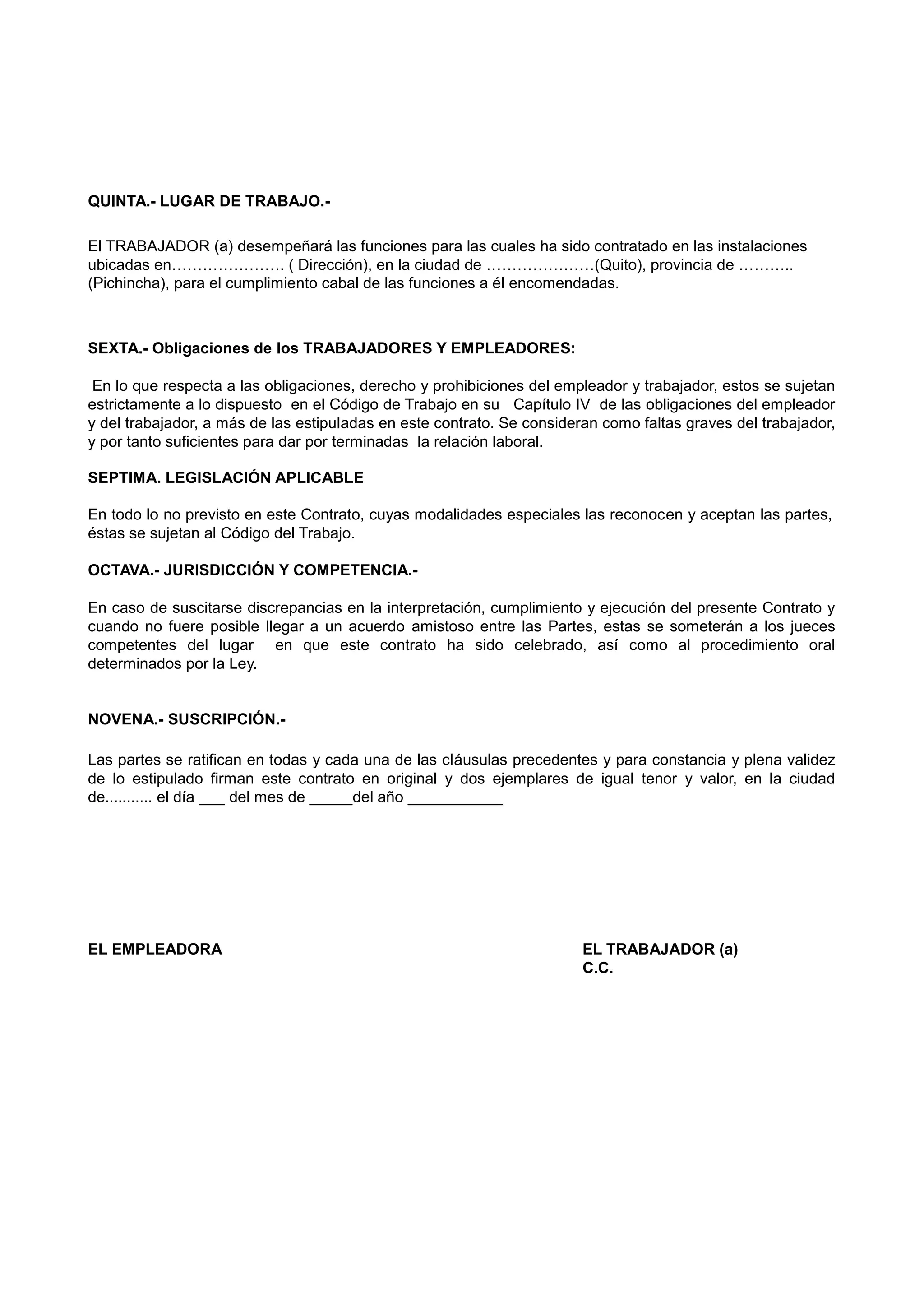 Contrato de trabajo a destajo | PDF