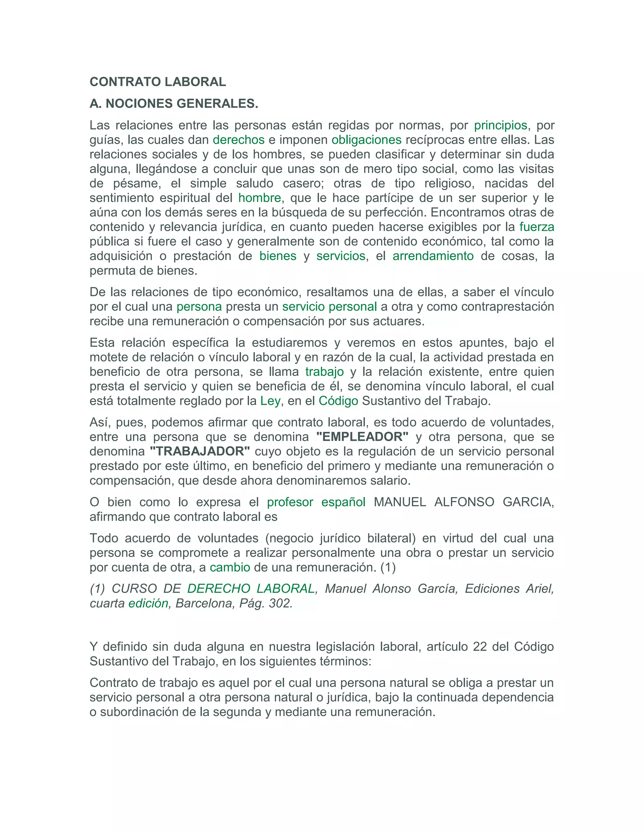 Contrato laboral | DOCX