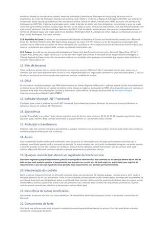 Contrato microsoft serviços live | PDF