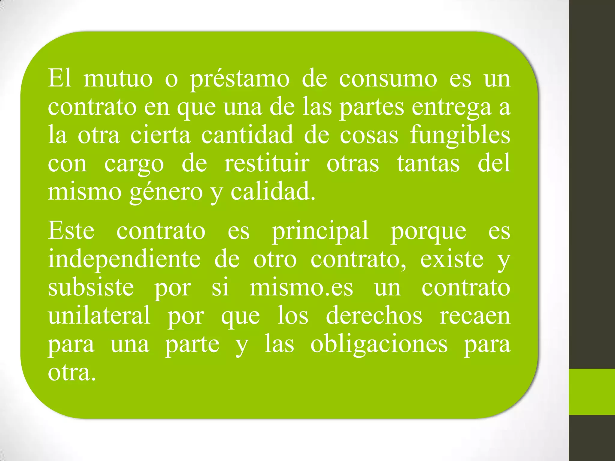 Contrato Mutuo | PPTX