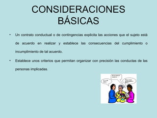 Contratos conductuales | PPT