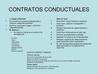 Contratos conductuales | PPT