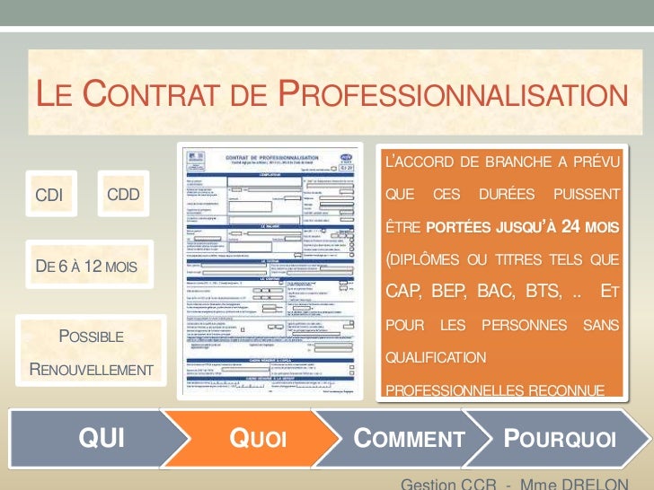 Le Contrat de Professionnalisation