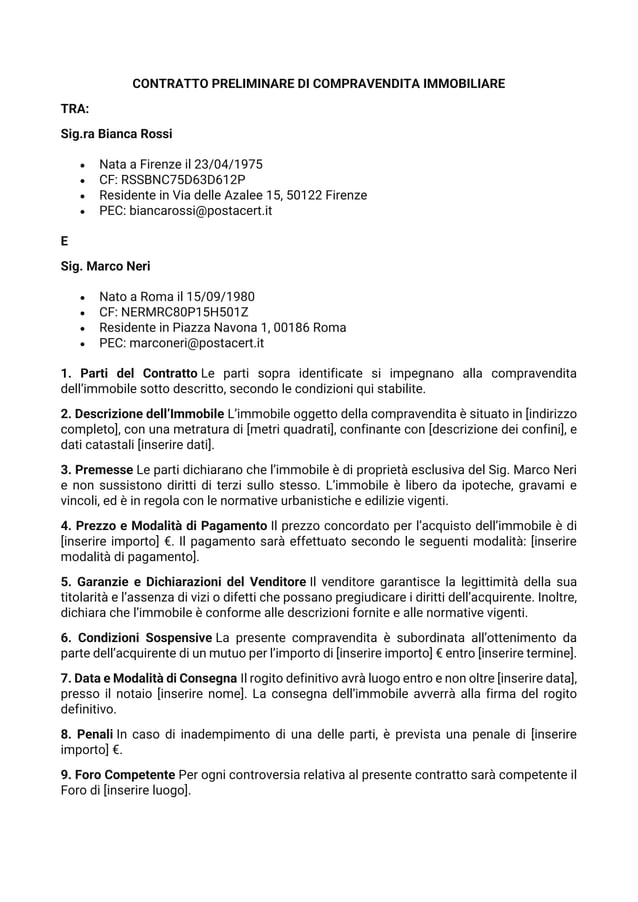CONTRATTO PRELIMINARE DI COMPRAVENDITA IMMOBILIARE.pdf