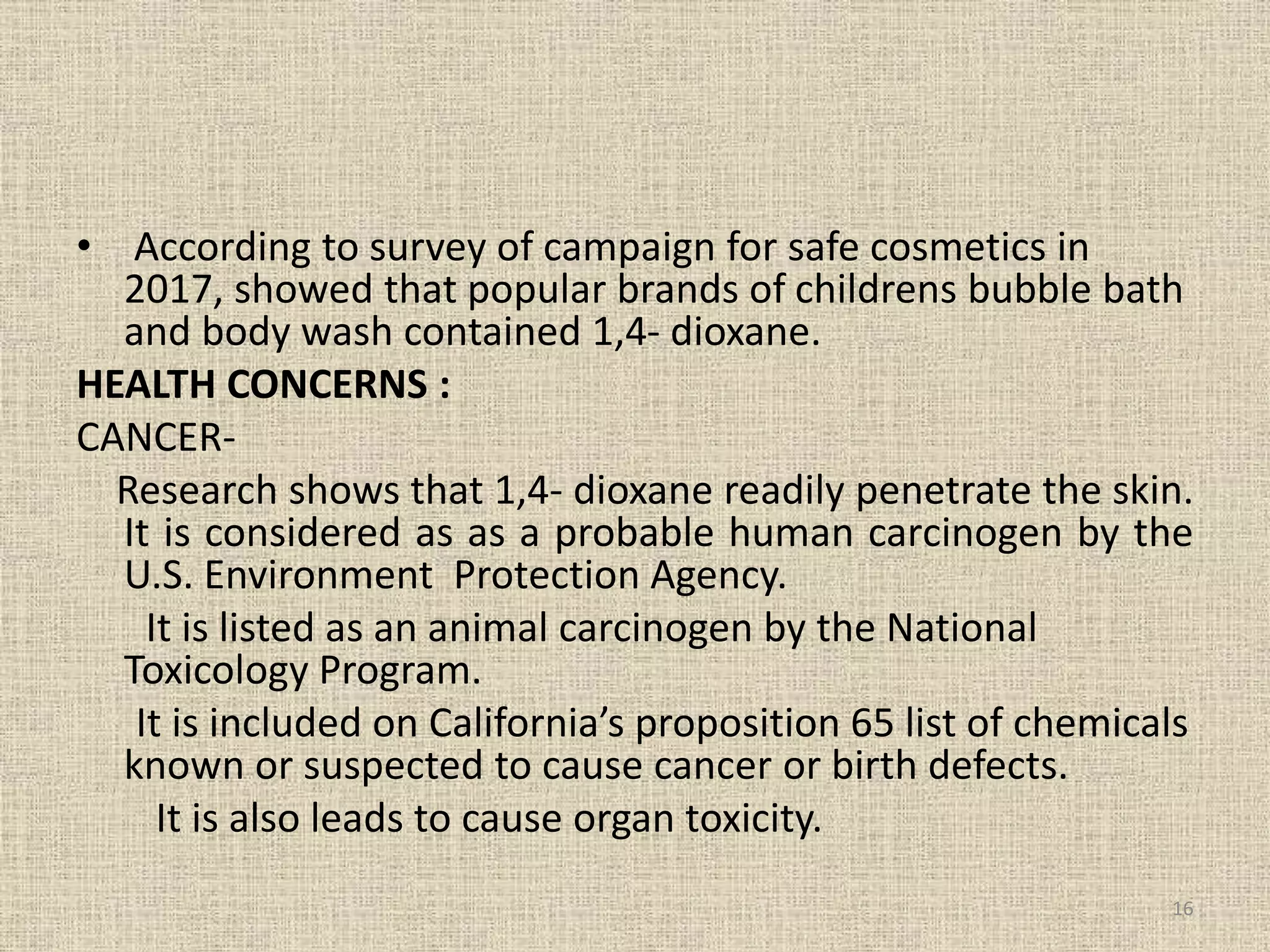 Contraversal ingredients used in cosmetics m pharm | PPTX