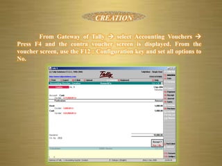 Contra Voucher in Tally - R.D.Sivakumar | PPTX