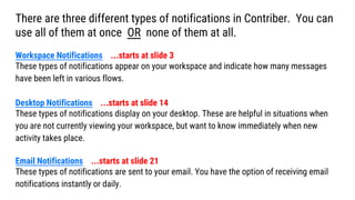 Contriber - Notifications Tutorial | PPT