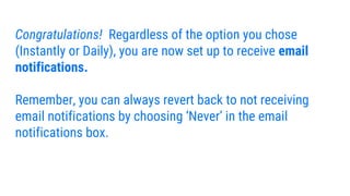 Contriber - Notifications Tutorial | PPT