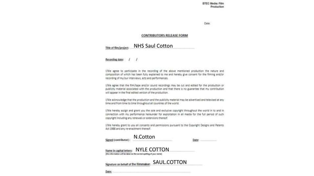 Contribtion Form - health and safety (NHS)1.pptx