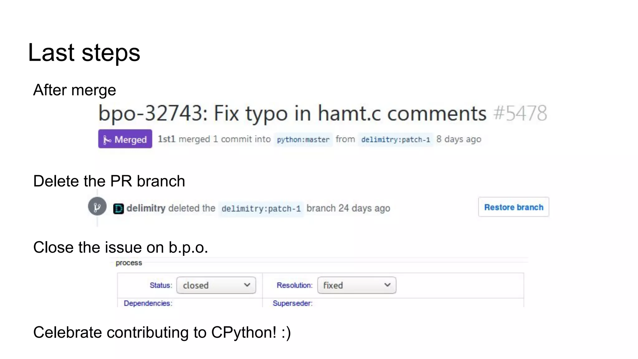 Contribute to CPython | PPT
