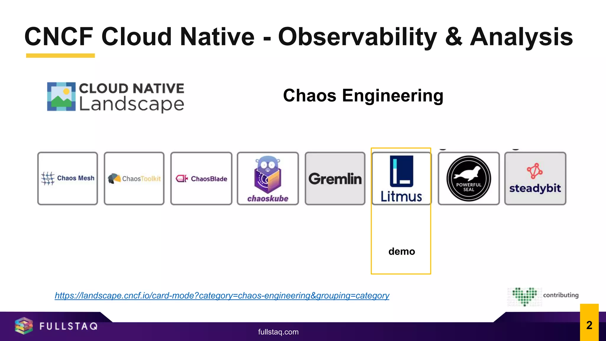 Contributing Today: Chaos Engineering mini demo Litmus Chaos | PPTX