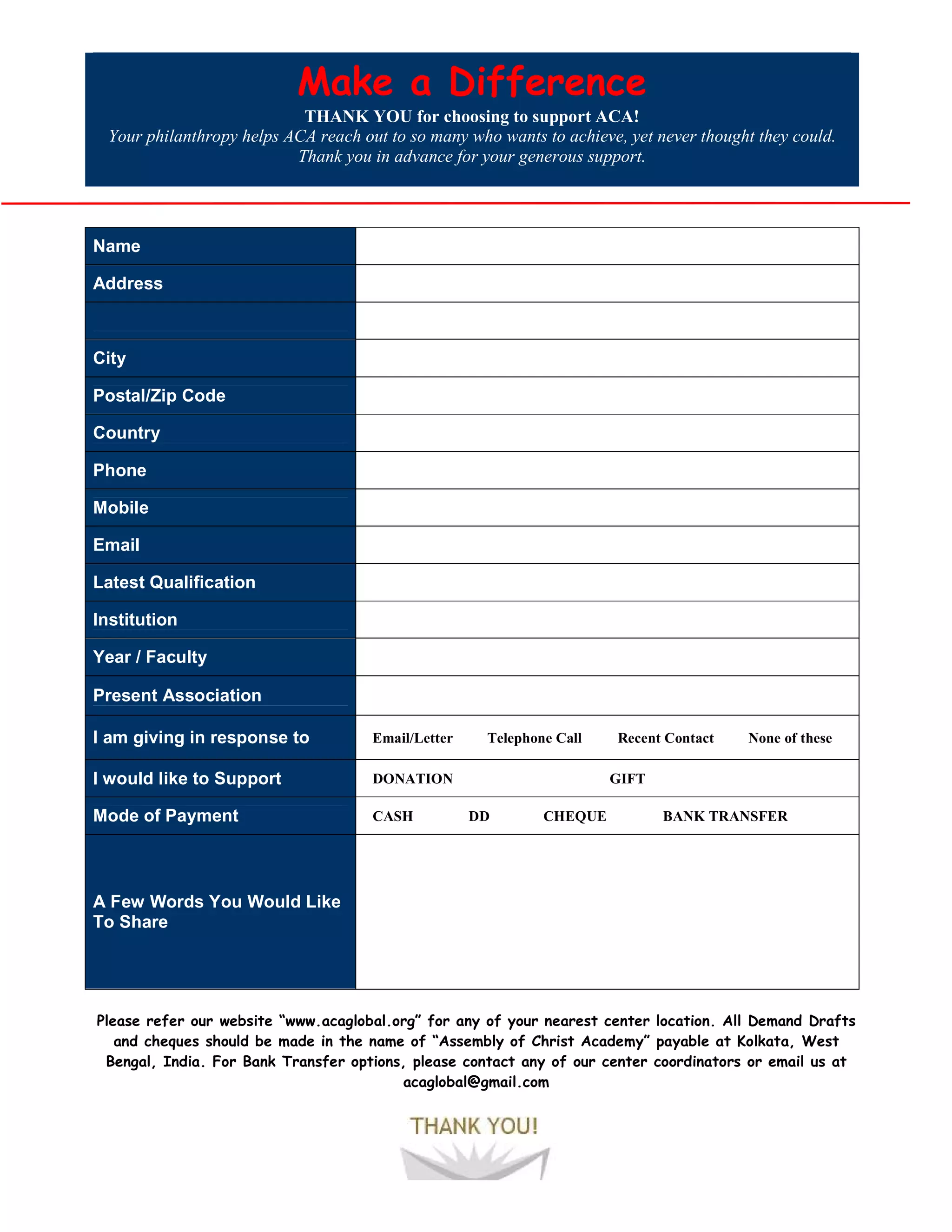 Contribution form | PDF