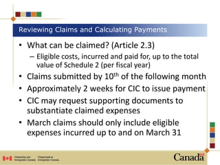 Contribution agreement cic presentation oct 2012 english | PPTX
