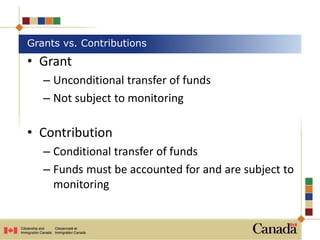 Contribution agreement cic presentation oct 2012 english | PPTX