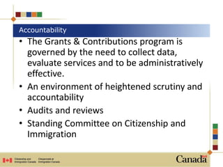 Contribution agreement cic presentation oct 2012 english | PPTX