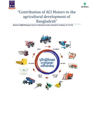 Contribution of ACI Motors to the agricultural development of ...