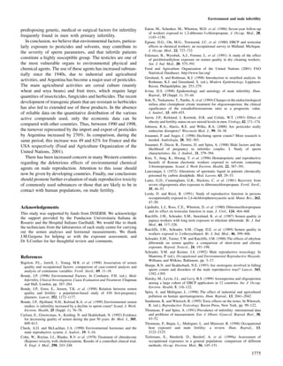 Contribution Of Environmental Factors To The Risk Of Male Infertility | PDF