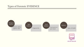 Contribution of forensic medicine in criminal justice administration | PPTX