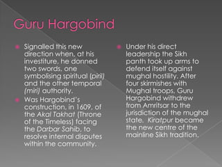 Contribution of gurus to sikhism | PPTX | Sikhism | Religion & Spirituality