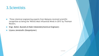 Contribution of malaysia in science and technology | PPTX