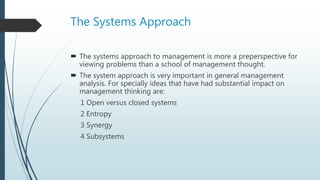 Contribution of management theories to management | PPT