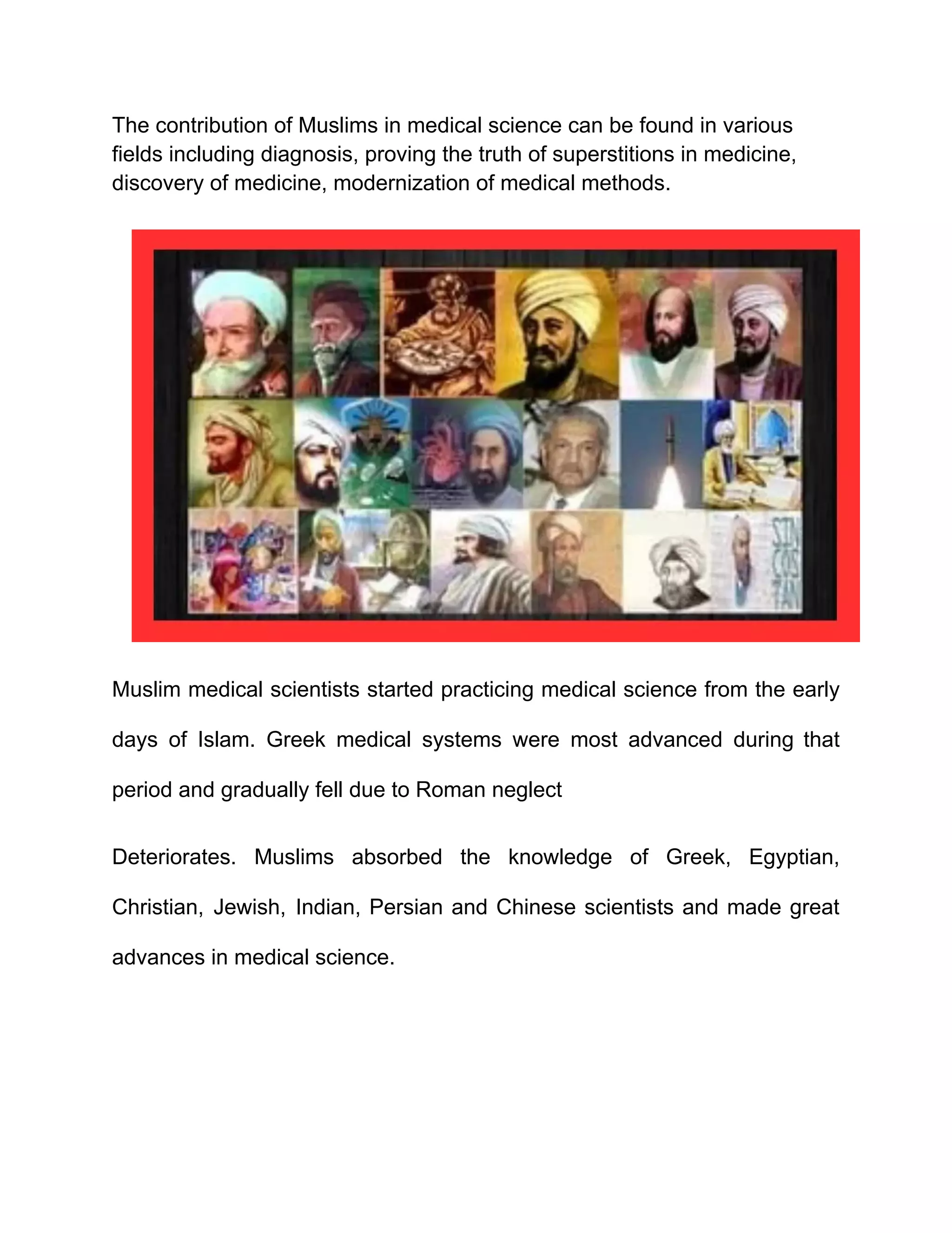 Contribution of Muslims in medical science - Muslim scientists.pdf