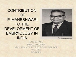CONTRIBUTION OF PANCHANAN MAHESHWARI.pptx