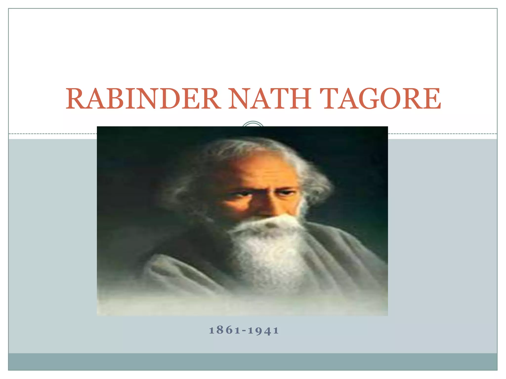 Contribution of Rabinder Nath Tagore in education .pptx