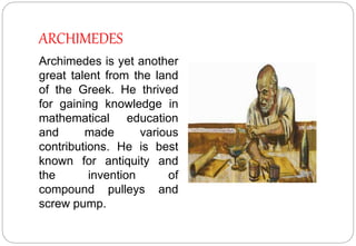 Contribution of roman and indian mathematician | PPTX