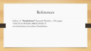 Contribution of Sundarban | PPTX