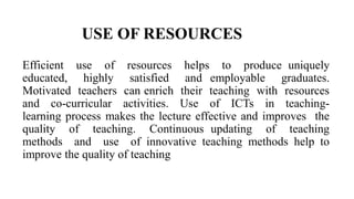 Contribution of teacher towards development of institutions and raising ...