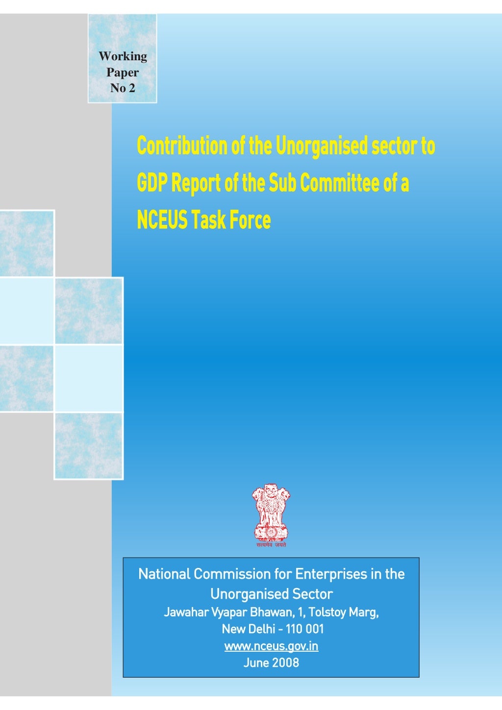 Contribution Of The Unorganised Sector To GDP contribution-of-the-unorganised-sector-to-gdp