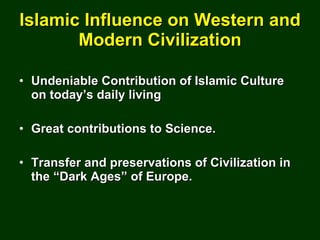 Contributions Of Islam To Civilization | PPS
