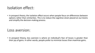 Contribution of Daniel Kahneman and Amos Tversky | PPT