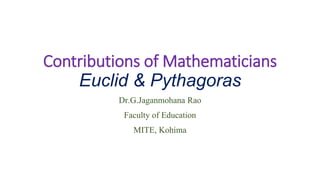 Contributions of mathematicians | PPTX
