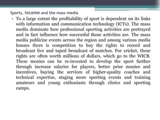 Contributions of sport | PPTX